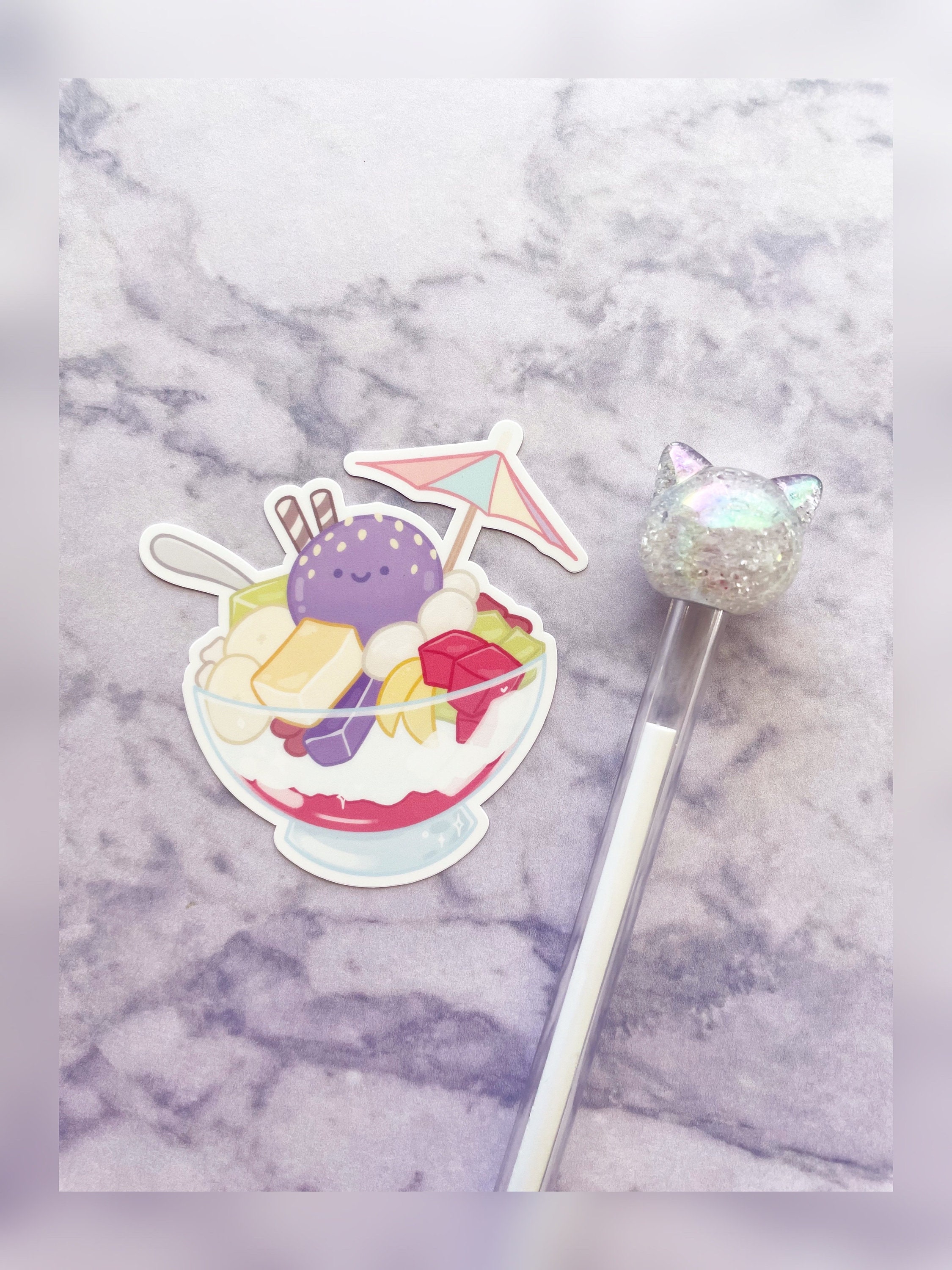 Halo Halo Ice Cream Sticker Weatherproof Matte/glossy Cute - Etsy