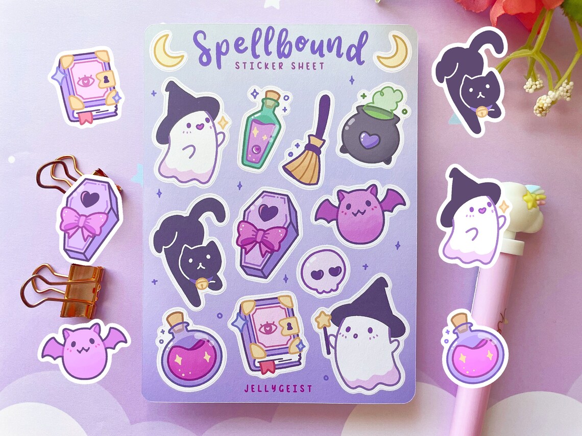 Spellbound Sticker Sheet Cute for Planners Bullet Journal - Etsy