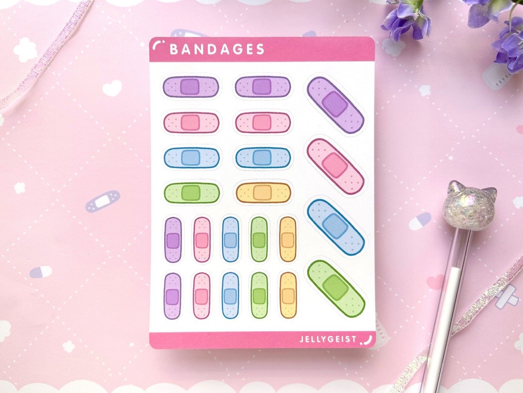Bandages Planner Sticker Sheet Cute for Planners Bullet Journal ...