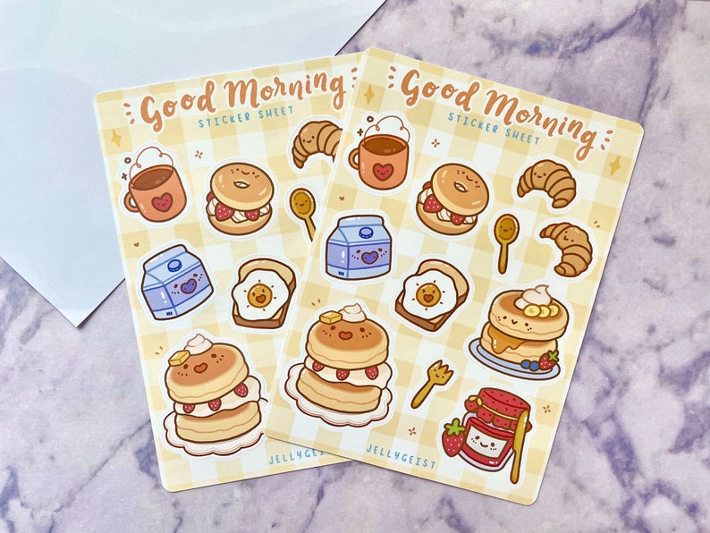 Good Morning Sticker Sheet Cute for Planners Bullet Journal - Etsy
