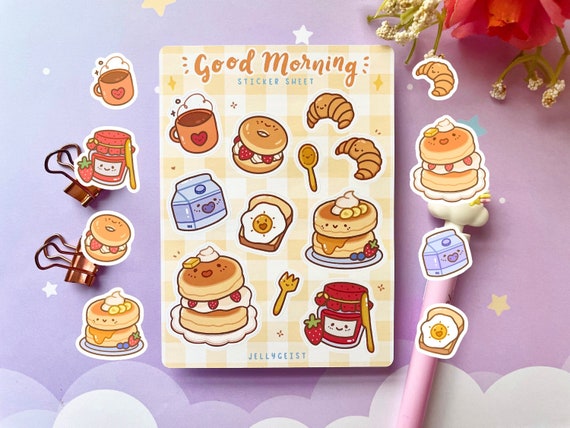 Good Morning Sticker Sheet Cute for Planners Bullet Journal | Etsy Canada