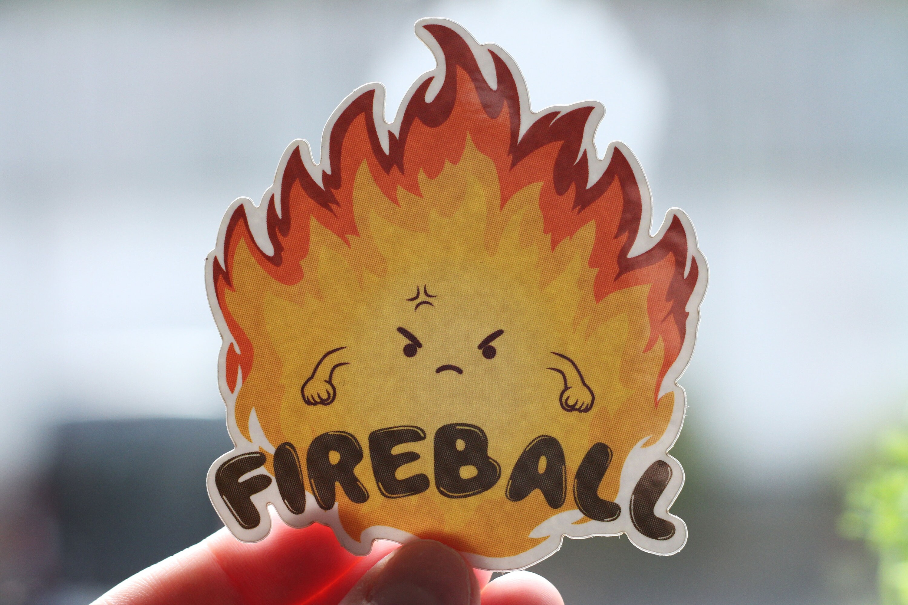 Angry Fireball & Level Up VYNIL STICKERS / 2.8x3 pulgadas / | Etsy