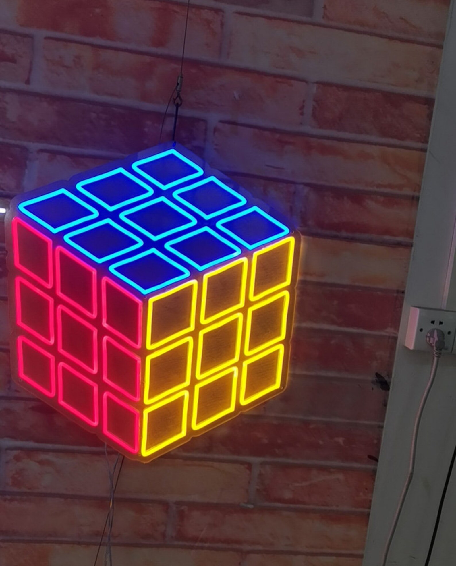 Rubik's Cube Neon SignNeon LightGame Room Neon SignNeon | Etsy
