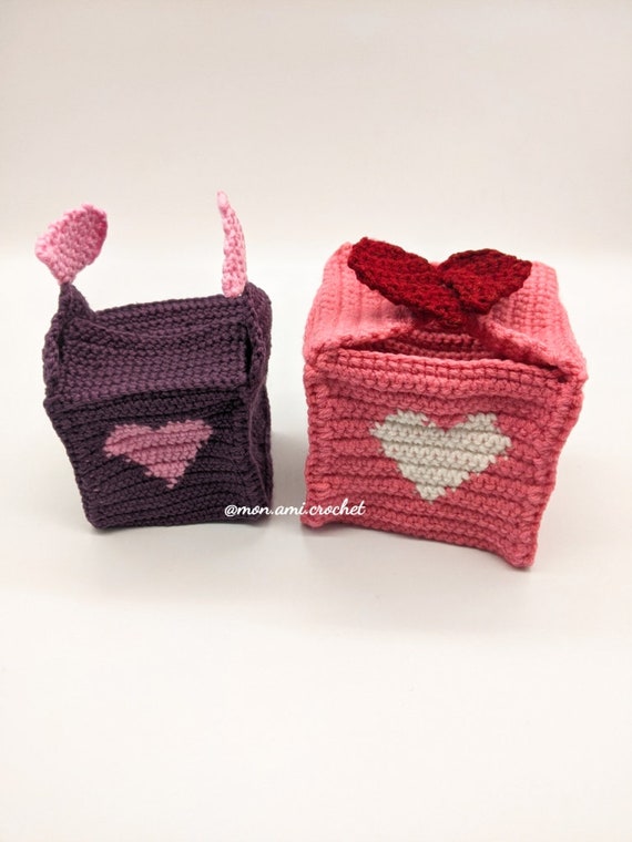 Entwined Heart Gift Box Crochet Pattern | Etsy