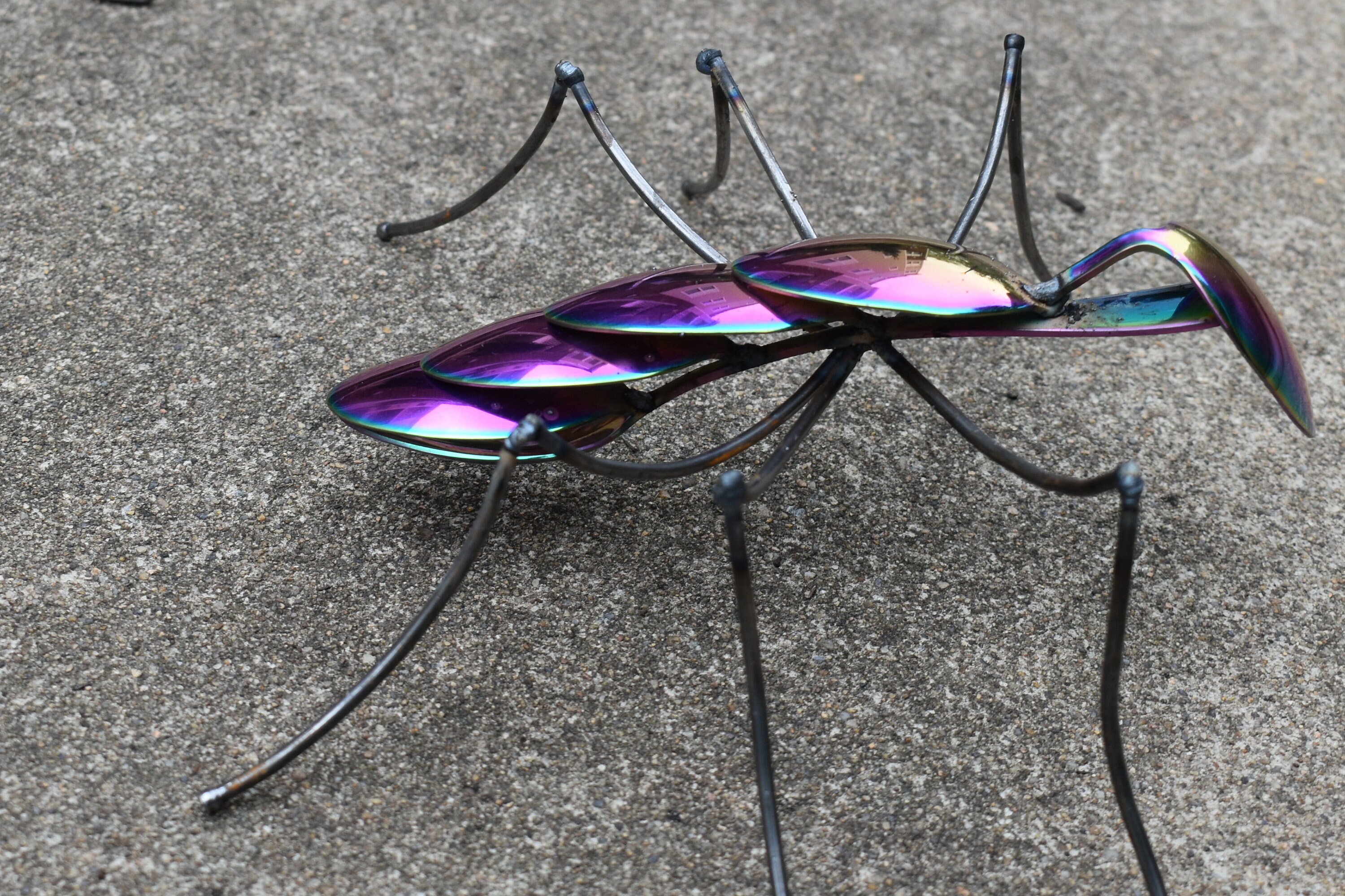 Metal Ant Sculpture Welded Spoon Ant From Titainum Coated Spoons ...