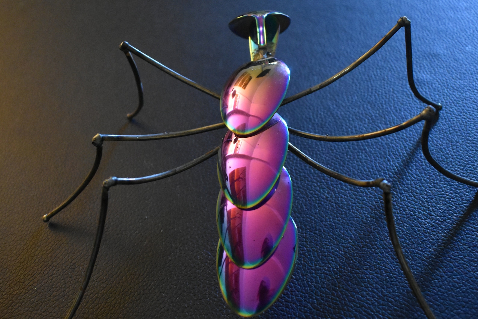 Metal Ant Sculpture Welded Spoon Ant From Titainum Coated Spoons ...