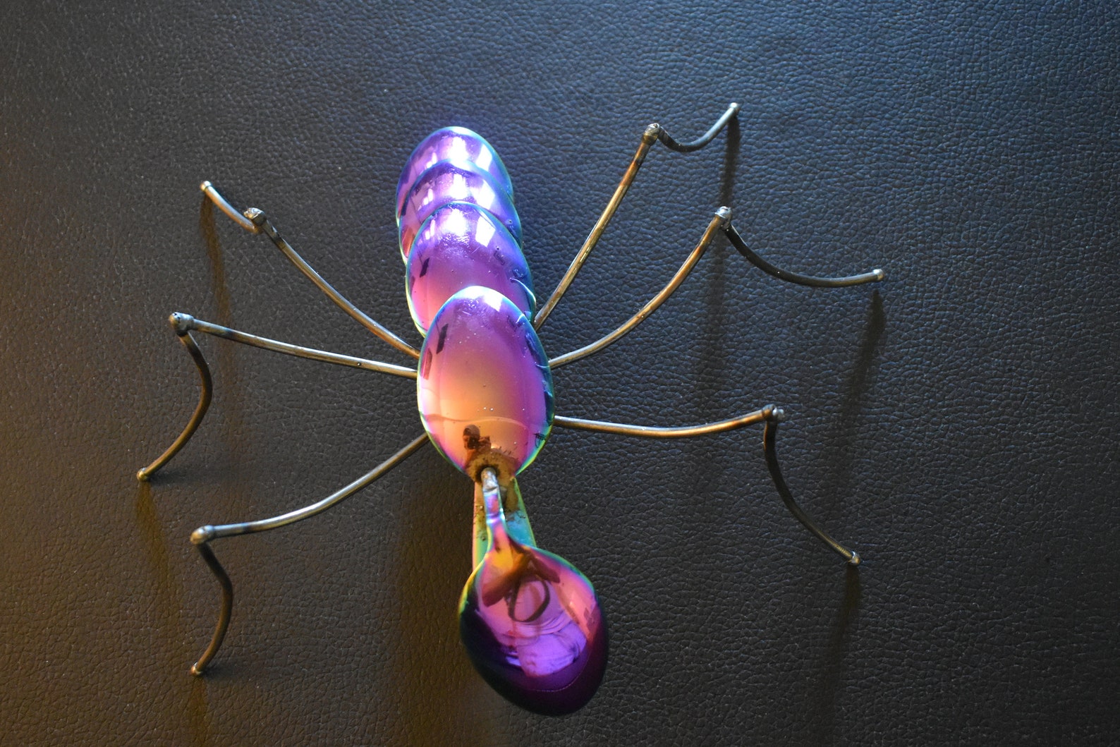 Metal Ant Sculpture Welded Spoon Ant From Titainum Coated Spoons ...