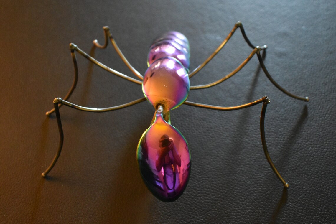 Metal Ant Sculpture Welded Spoon Ant From Titainum Coated Spoons ...