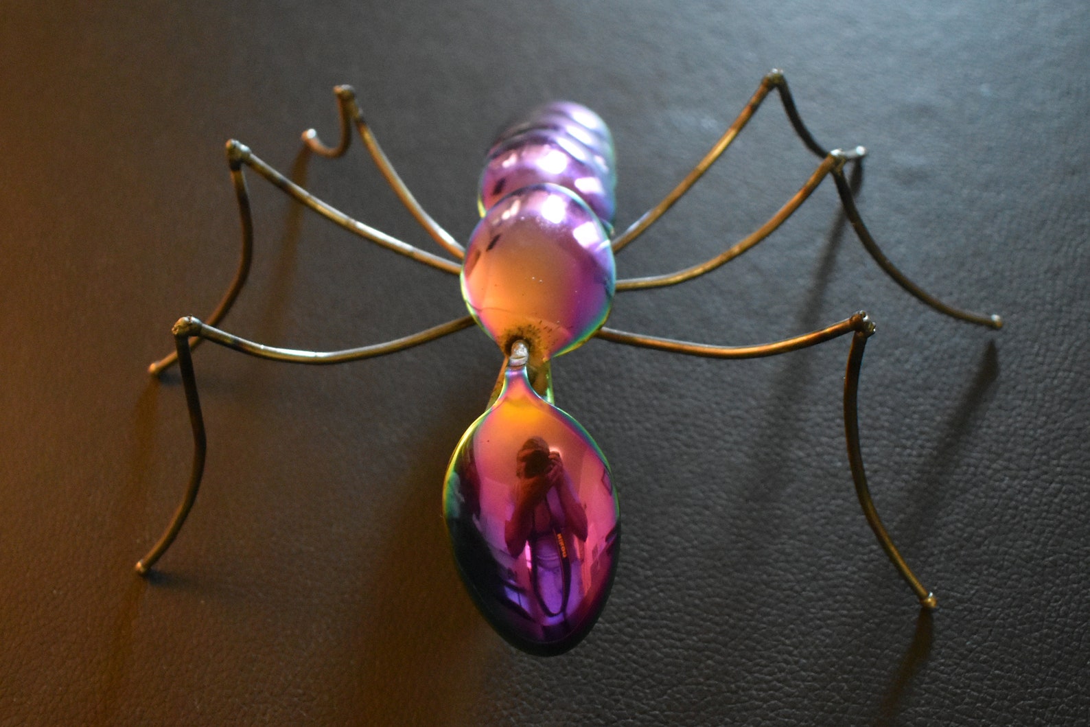 Metal Ant Sculpture Welded Spoon Ant From Titainum Coated Spoons ...