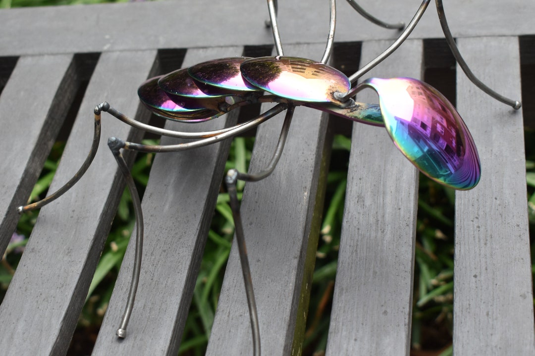 Metal Ant Sculpture Welded Spoon Ant From Titainum Coated Spoons ...