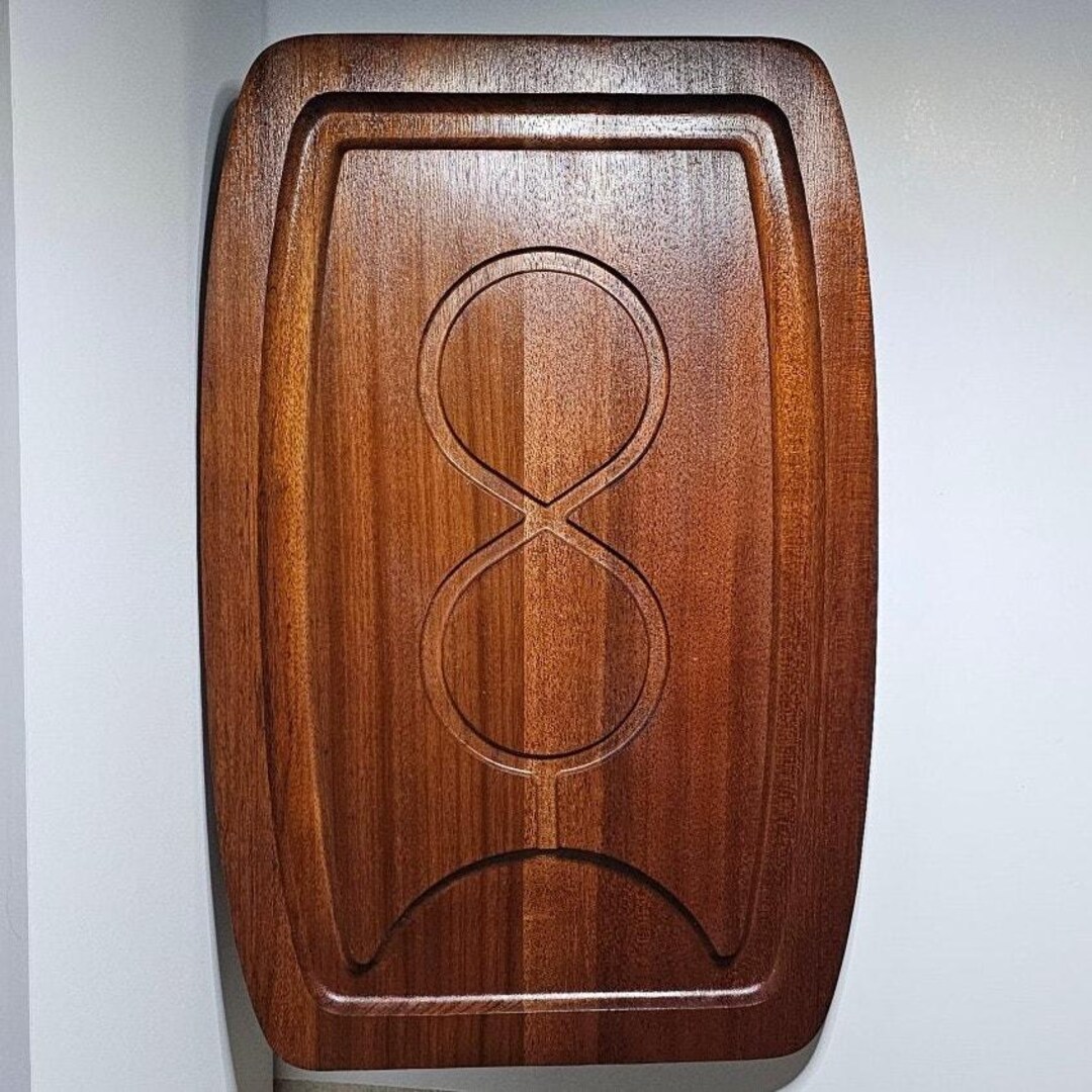Mid Century Modern Teak Figure 8 Infinity Serving Board - Etsy