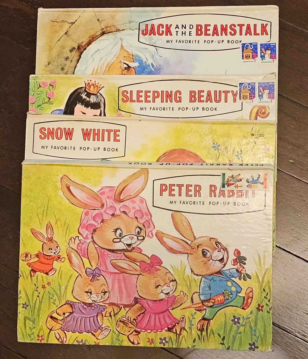 70s Peter Rabbit Snow White Sleeping Beauty Jack the Beanstalk Pop-up ...