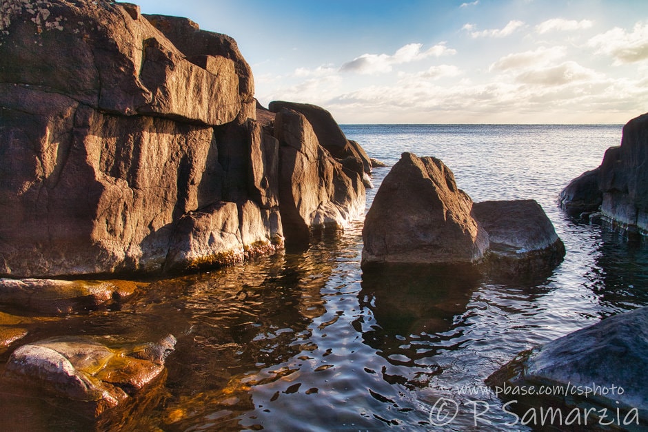 Image 1374, Lake Superior, Stoney Point, Rocks, Morning, Northern MN ...