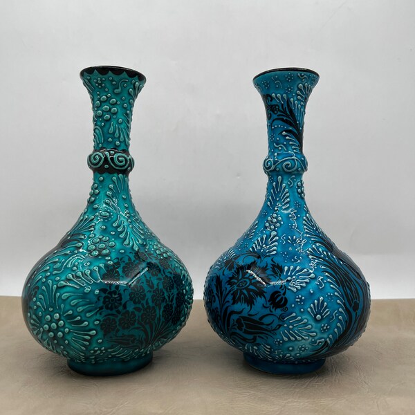 Turquoise Vase - Etsy