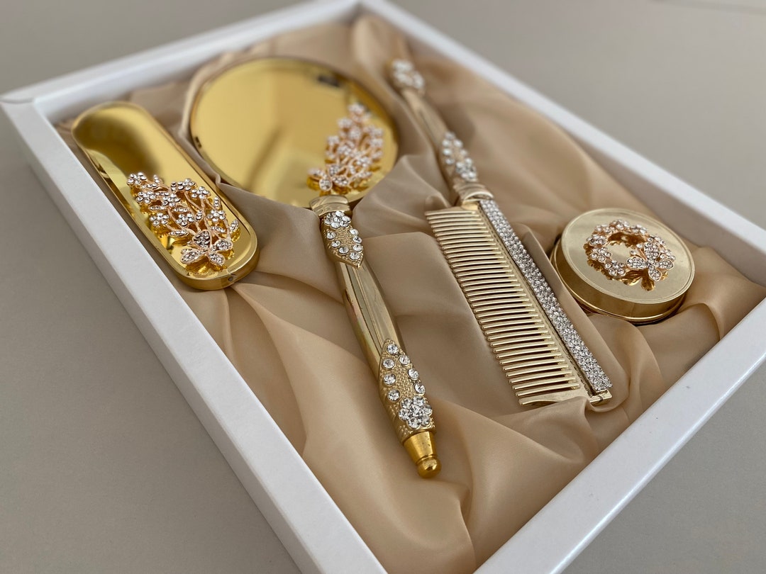 Hand Mirror and Brush Set Mirror and Comb Set Engagement - Etsy