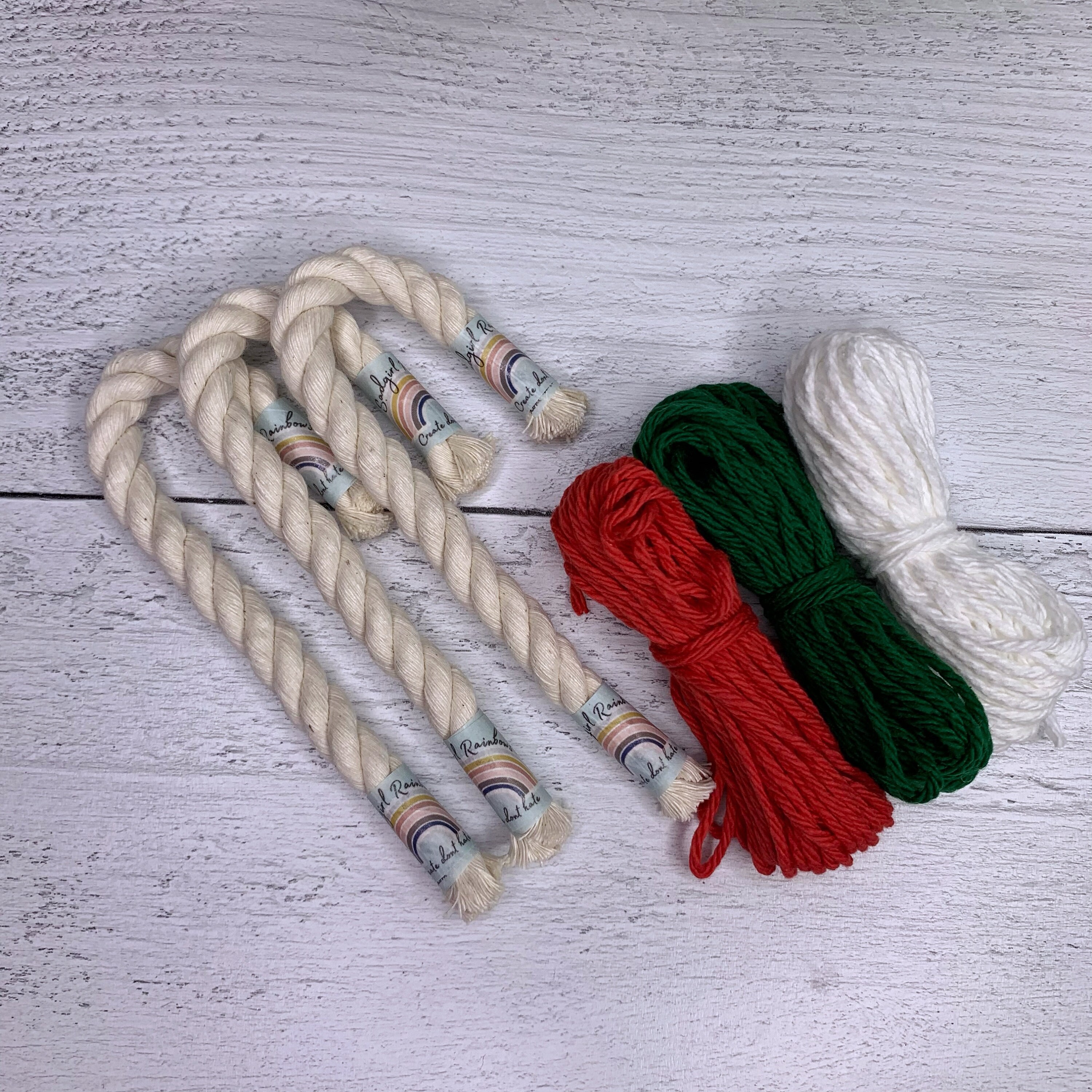 Macrame DIY Candy Cane Craft Kit Adult Craft Kit Christmas - Etsy