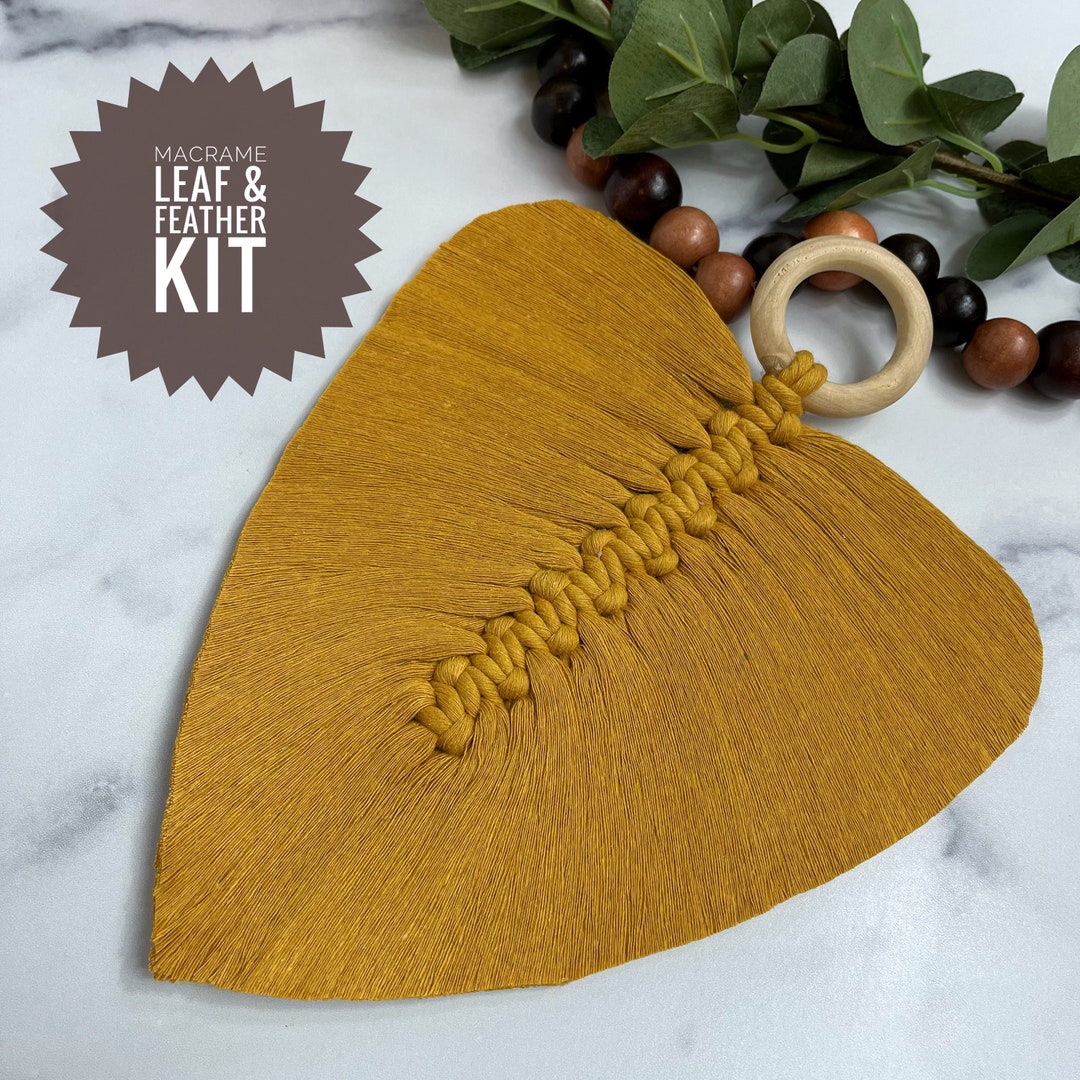 DIY Macrame Leaf Craft Kit Large, DIY Home Decor, Craft Kits for Adults ...