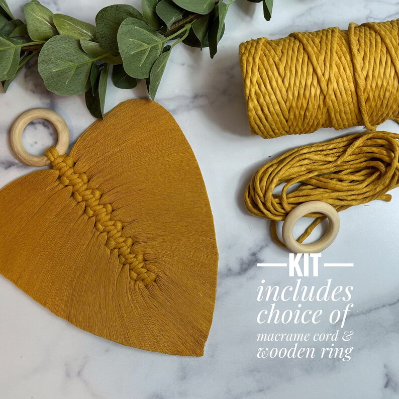 DIY Macrame Leaf Craft Kit Large DIY Craft Kits for Adults - Etsy