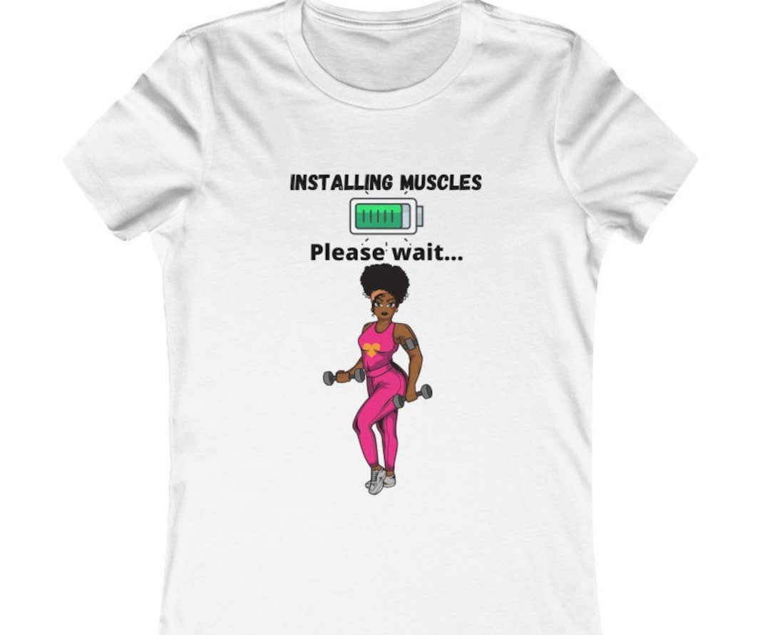 Installing Muscles T-shirt - Etsy