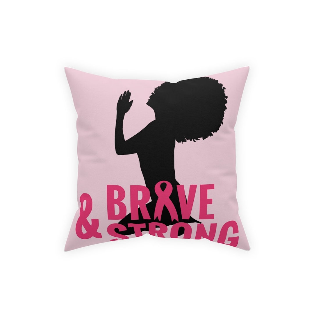 Soft Plush Breast Cancer Awareness Pillow Case - Etsy