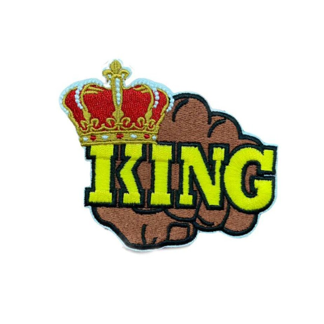 Empowerment Embroidered Patch - King Fist With Crown 3.5 X 3" - Etsy