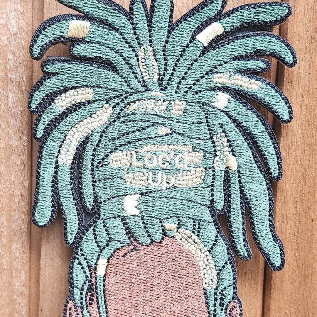 Natural Hair Locs Patch Sew on Iron Patch 4x3.5 Inches Patch for Denim ...