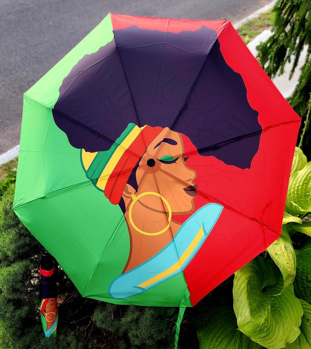 Afrocentric Map of Africa Umbrella – Celebrate Your Culture and ...