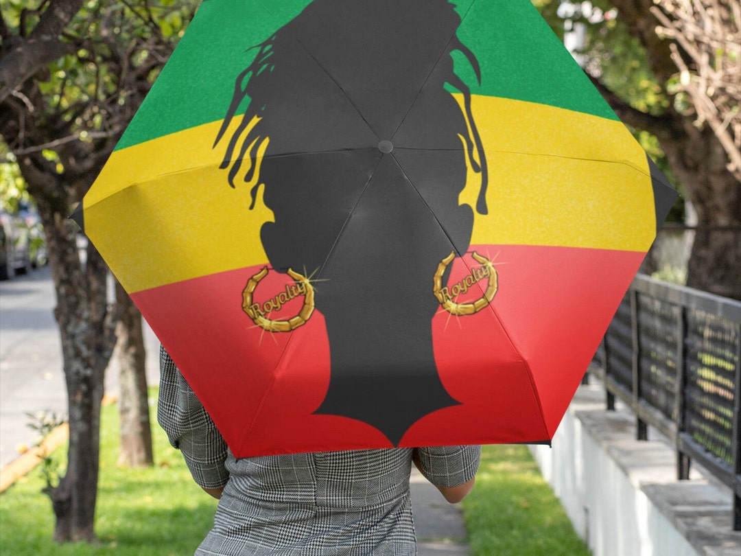 Rasta Umbrella - Waterproof Polyester Pongee, Semi-automatic - Etsy