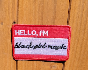 Black Girl Magic SILVER Embroidered Iron-on Patch - Etsy