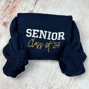 Embroidered Senior Class Sweatshirt Custom Senior Year Embroidered ...