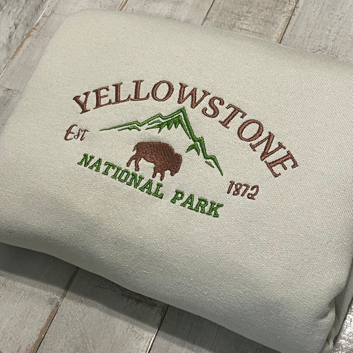 Yellowstone Embroidered Sweatshirt - Etsy