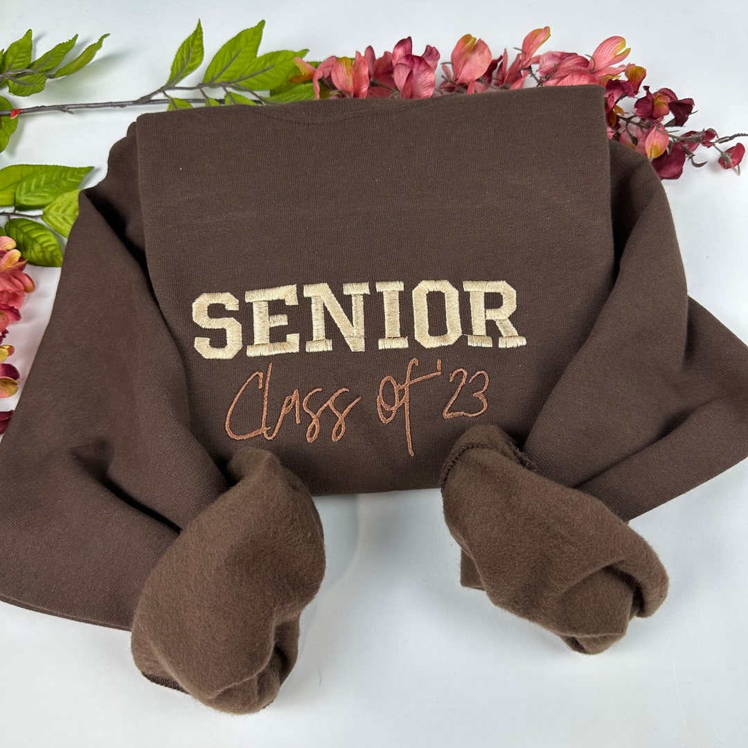 Embroidered Senior Class Sweatshirt Custom Senior Year - Etsy
