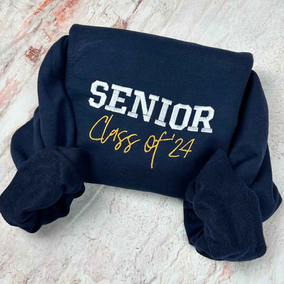 Embroidered Senior Class Sweatshirt Custom Senior Year Embroidered ...