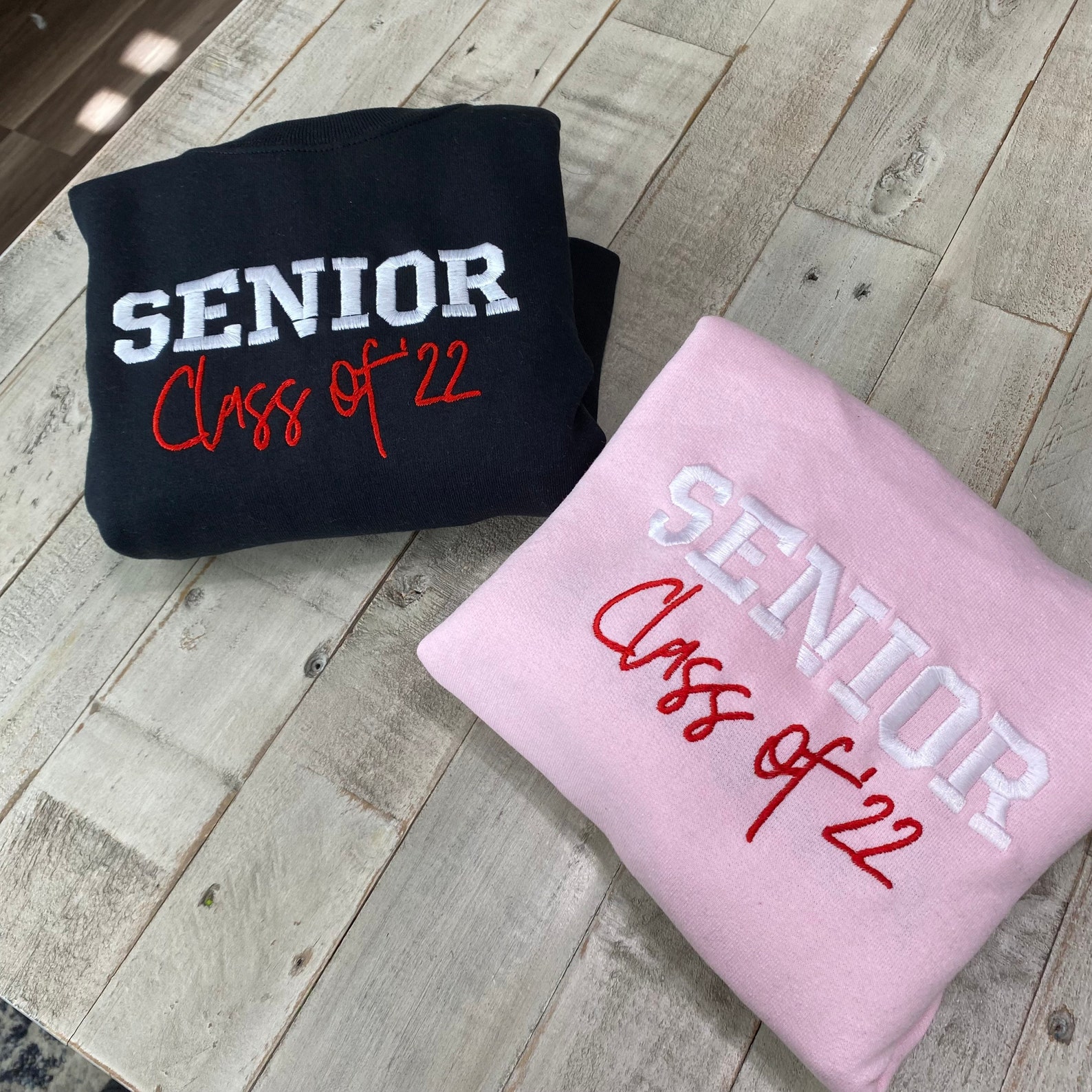 Embroidered Senior Class Sweatshirt Custom Senior Year - Etsy
