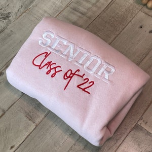 Embroidered Senior Class Sweatshirt Custom Senior Year - Etsy