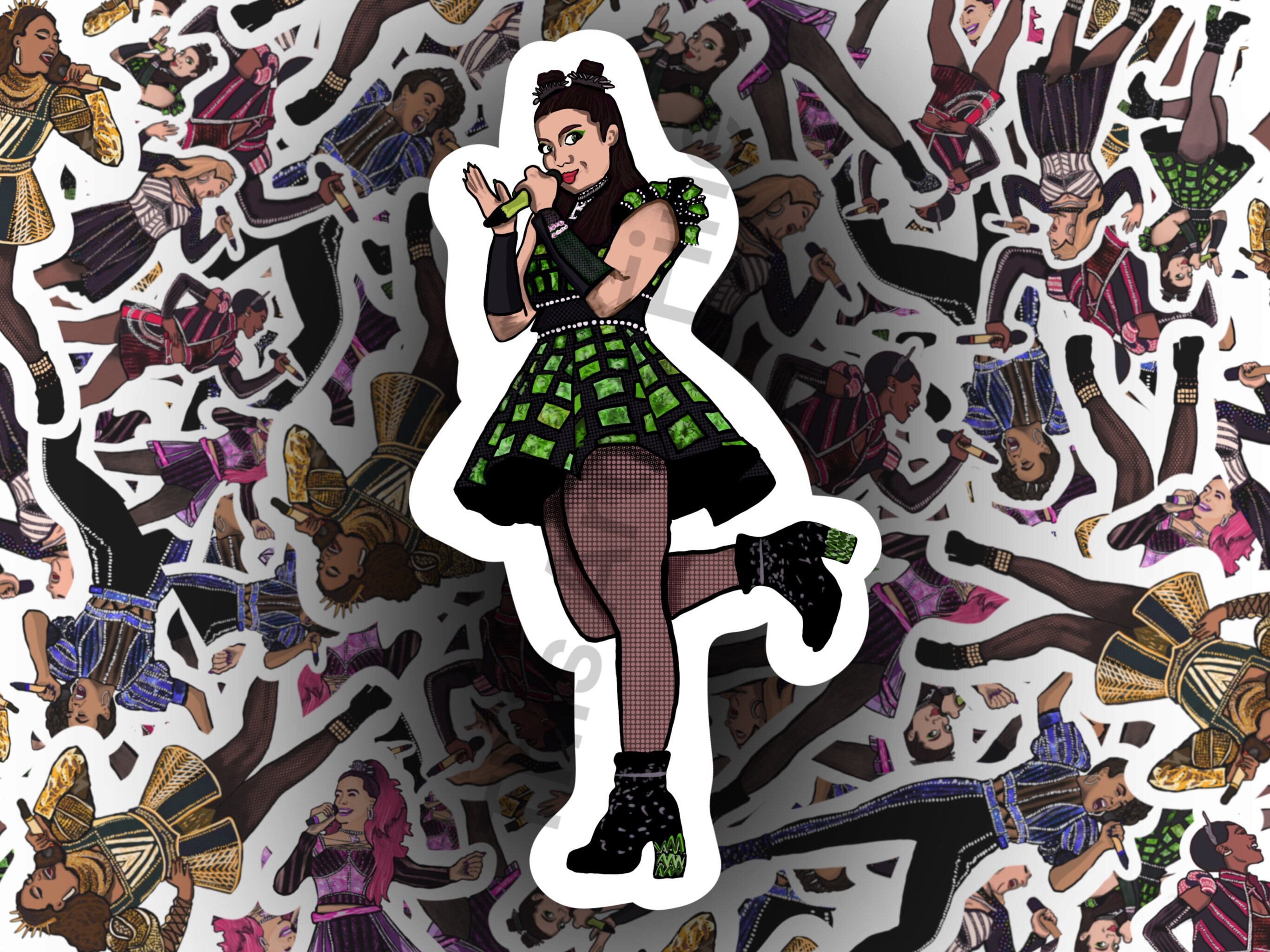 Six Musical Queens Tudor Stickers Six Wives Broadway - Etsy