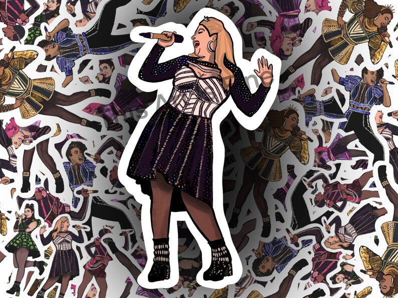 Six Musical Queens Tudor Stickers Six Wives Broadway - Etsy