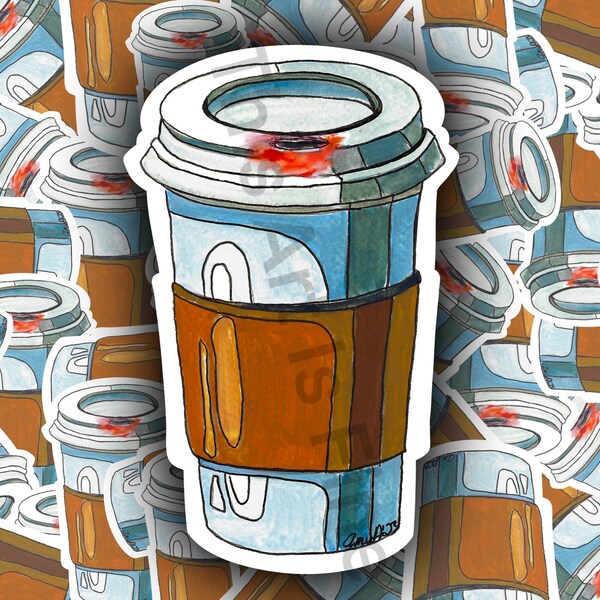 Coffee Cup Stickers - Etsy