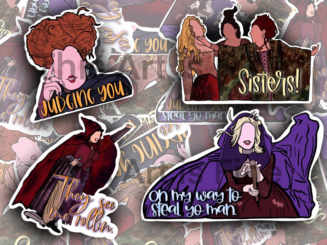 Salem Sisters Stickers - Etsy