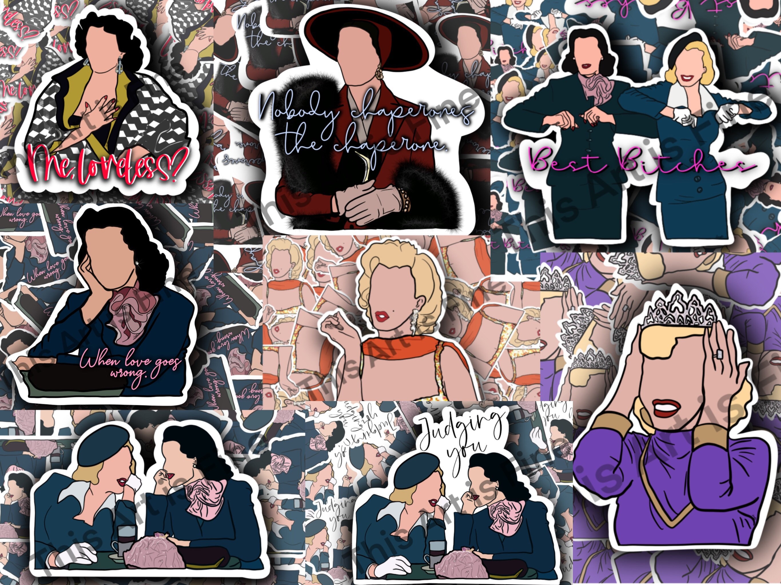 Gentlemen Prefer Blondes Stickers - Etsy