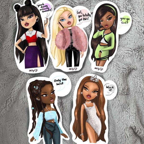 Bratz Doll Stickers - Etsy