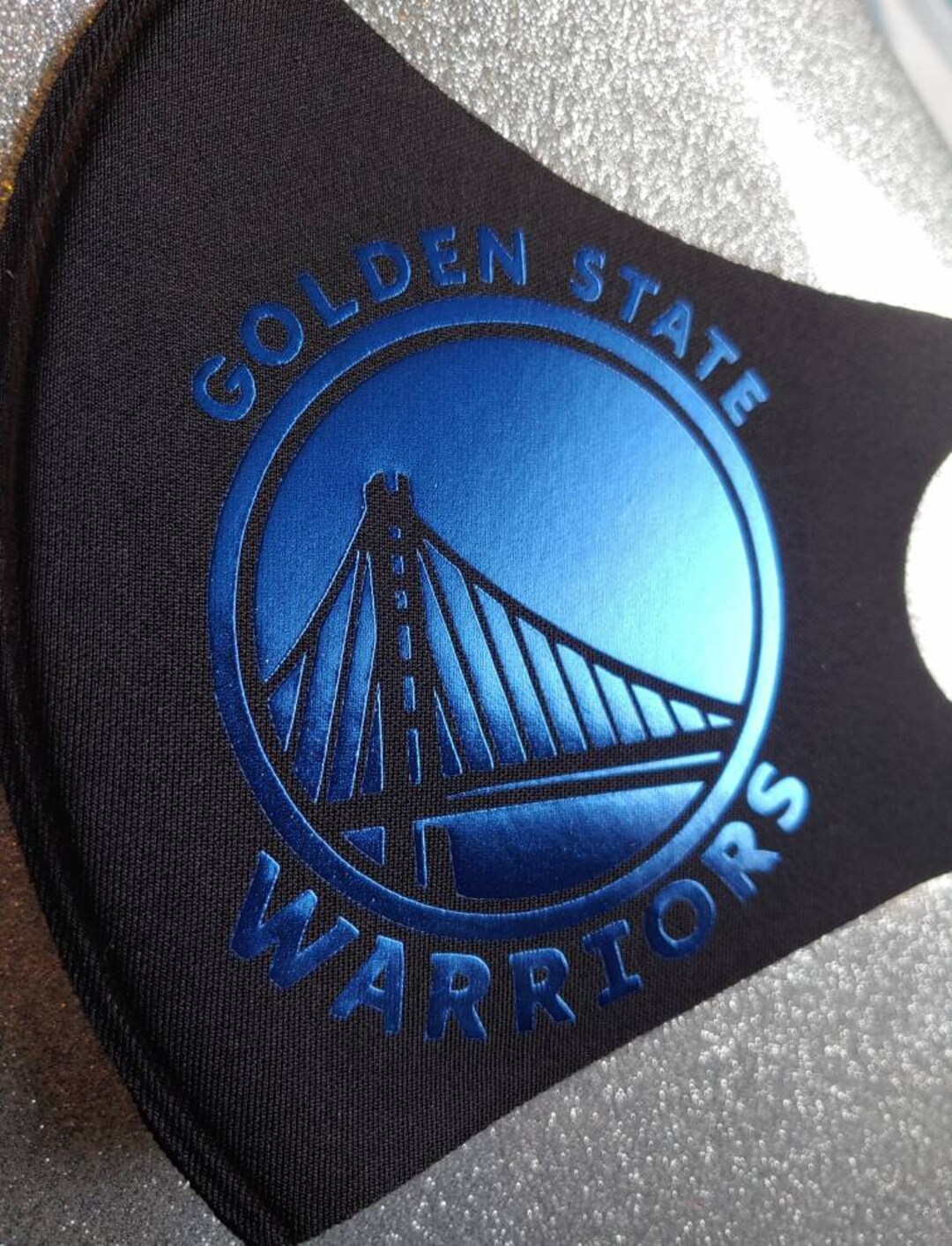 Golden State Warriors Blue Logo Face Mask - Etsy