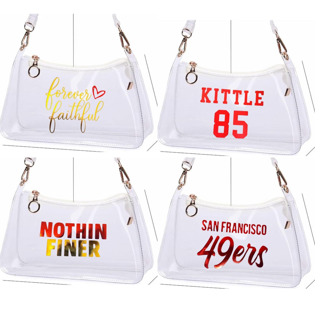 49ers Clear Stadium Bag – [boho Shape] | Customizable Football Fan Gear ...