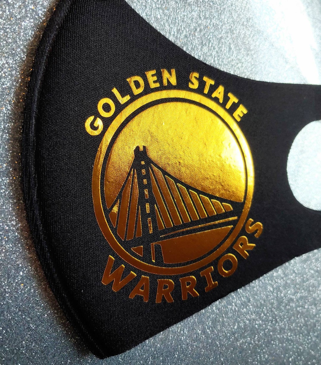 Golden State Warriors Gold Logo Face Mask - Etsy