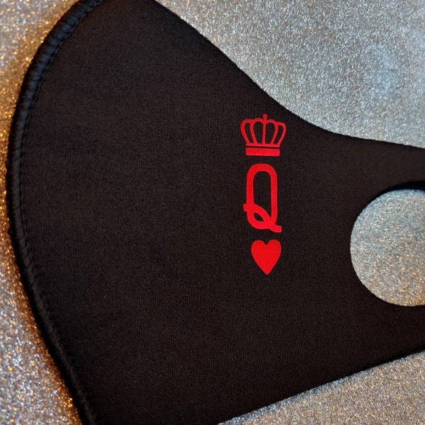 Queen of Hearts Face Mask - Etsy