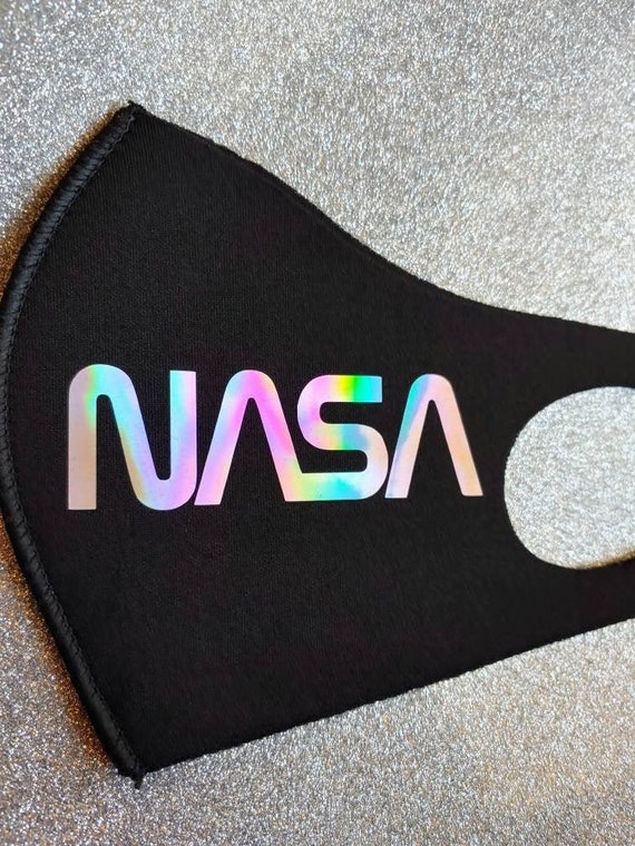 NASA Holographic Face Mask - Etsy