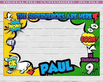 Superhero Photo Frame - Etsy