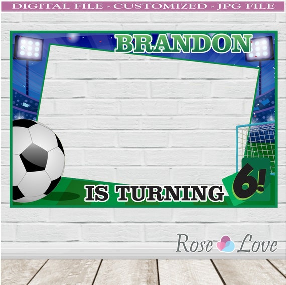 Party Supplies Paper & Party Supplies Football Birthday Selfie Frame ...
