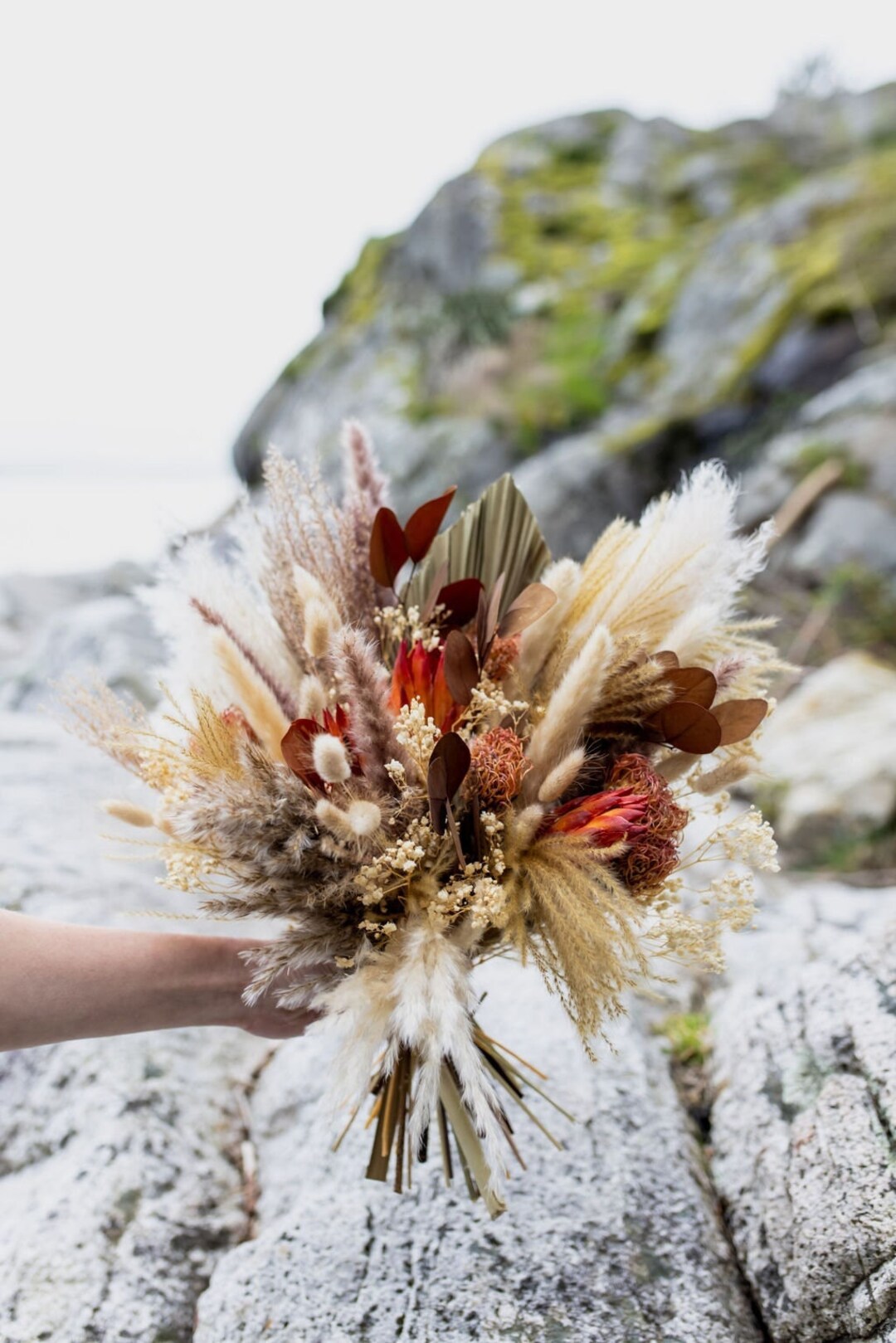 Dried Floral Arrangement Wedding Bouquet Birthday Flowers - Etsy