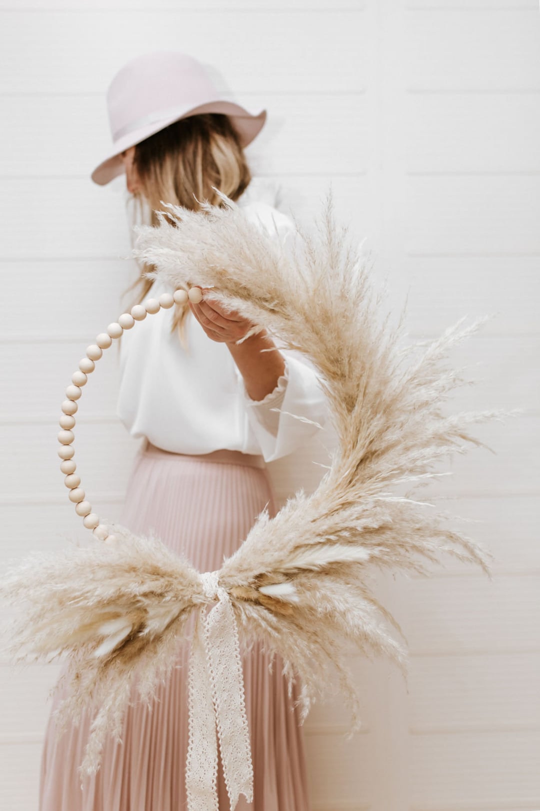 Boho Wreath, Dried Pampas Grass Wreath, All Year Round Wreath ...
